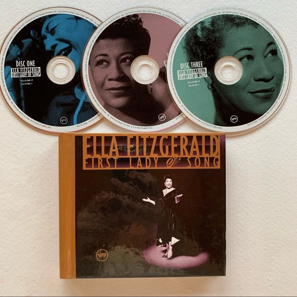 Other | Ella Fitzgerald First Lady Of Song 3 Cd Box Set W Book 5 Songs ...
